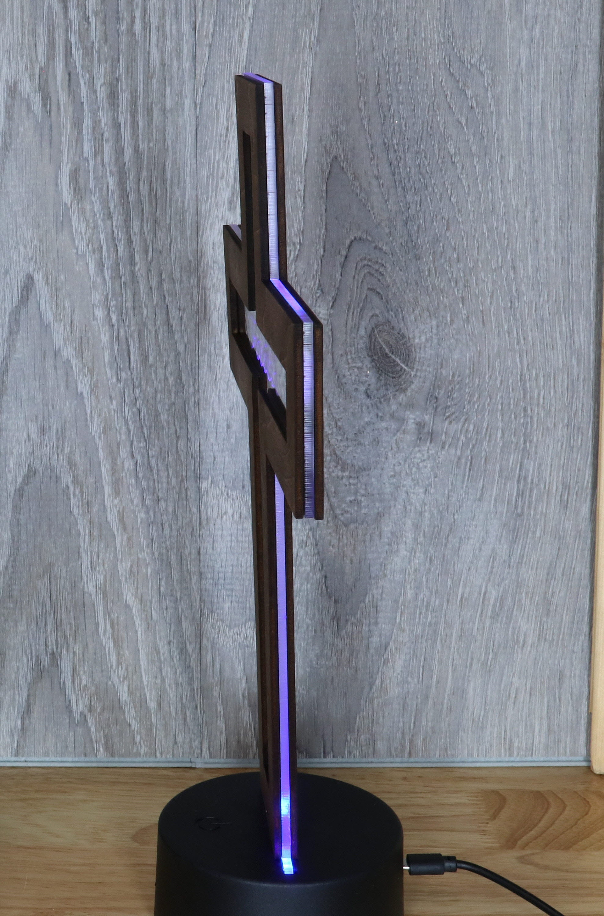 Personalized Wooden LED Cross Holiday Birthday Anniversary Laser ...