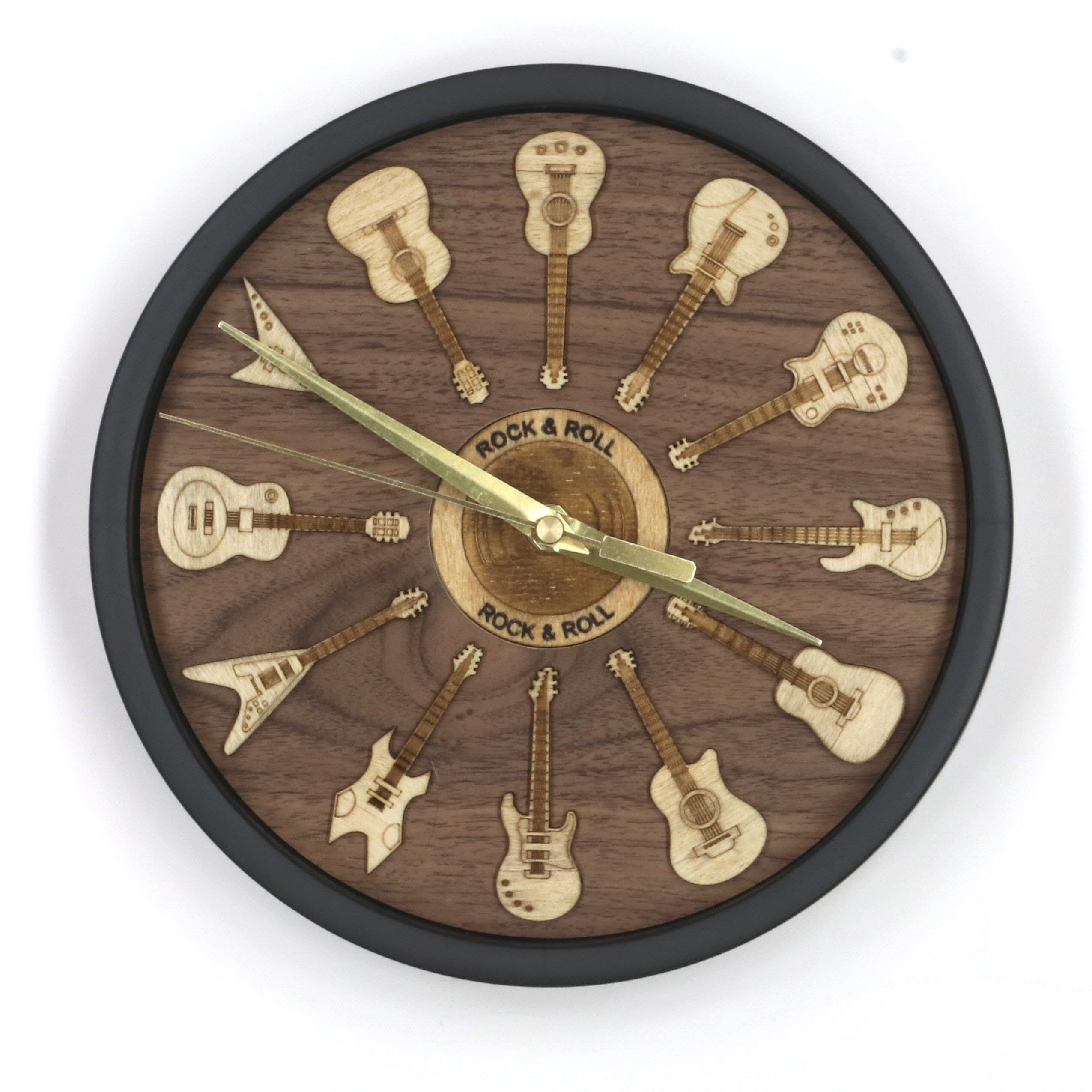 3D Guitar Wall Clock, Music Room Decor, Silent - Etsy