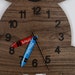Wooden Cat Pendulum Clock, Cat Lovers, 3D Cat Clock, Nursery or Kids ...