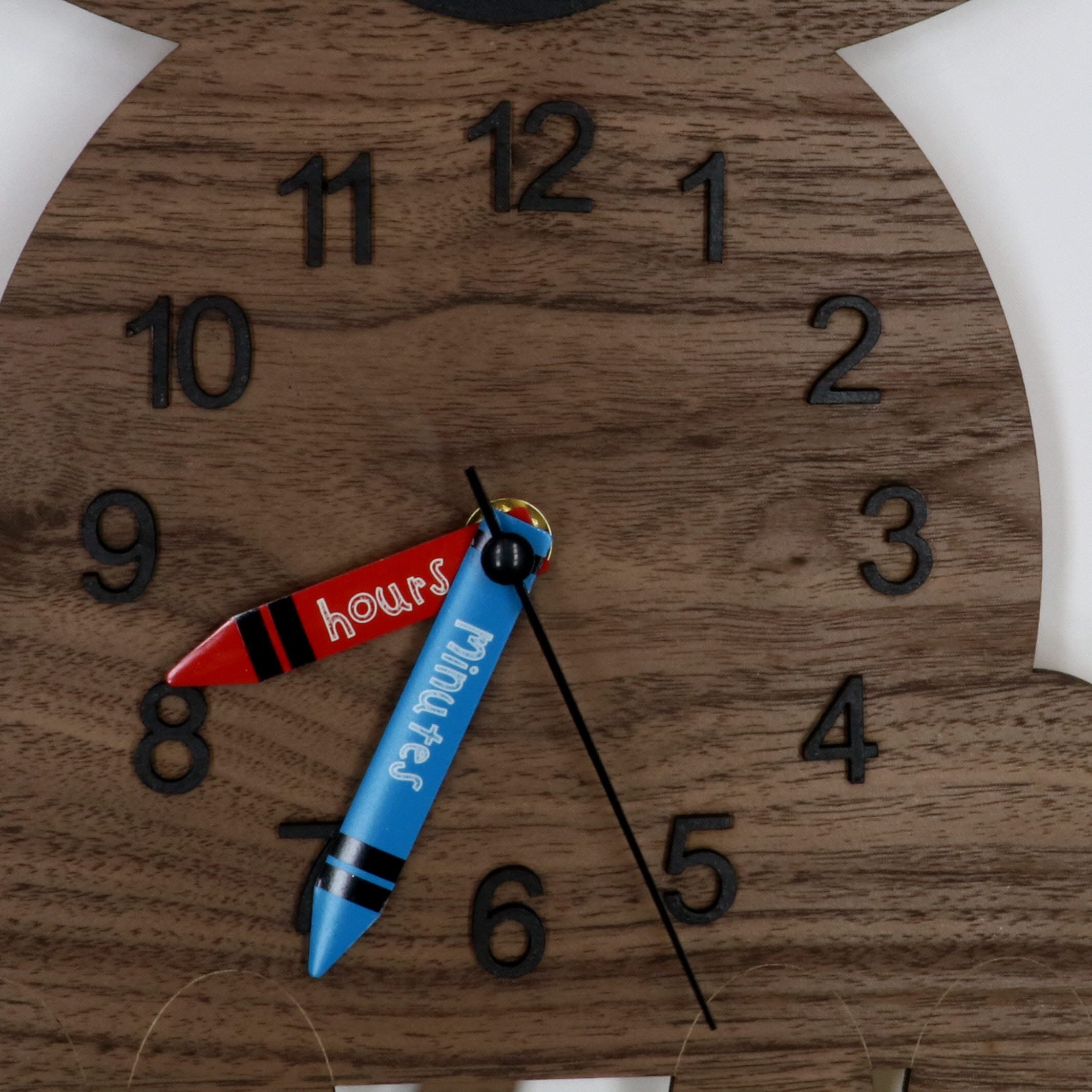 Wooden Cat Pendulum Clock, Cat Lovers, 3D Cat Clock, Nursery or Kids ...