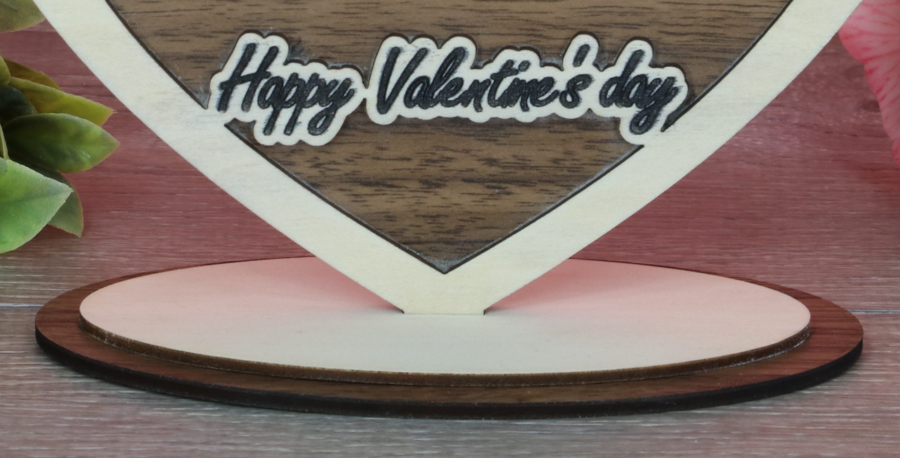 Valentine's Day, Personalized Heart Sign, Hand Made & Lase Engraved and ...