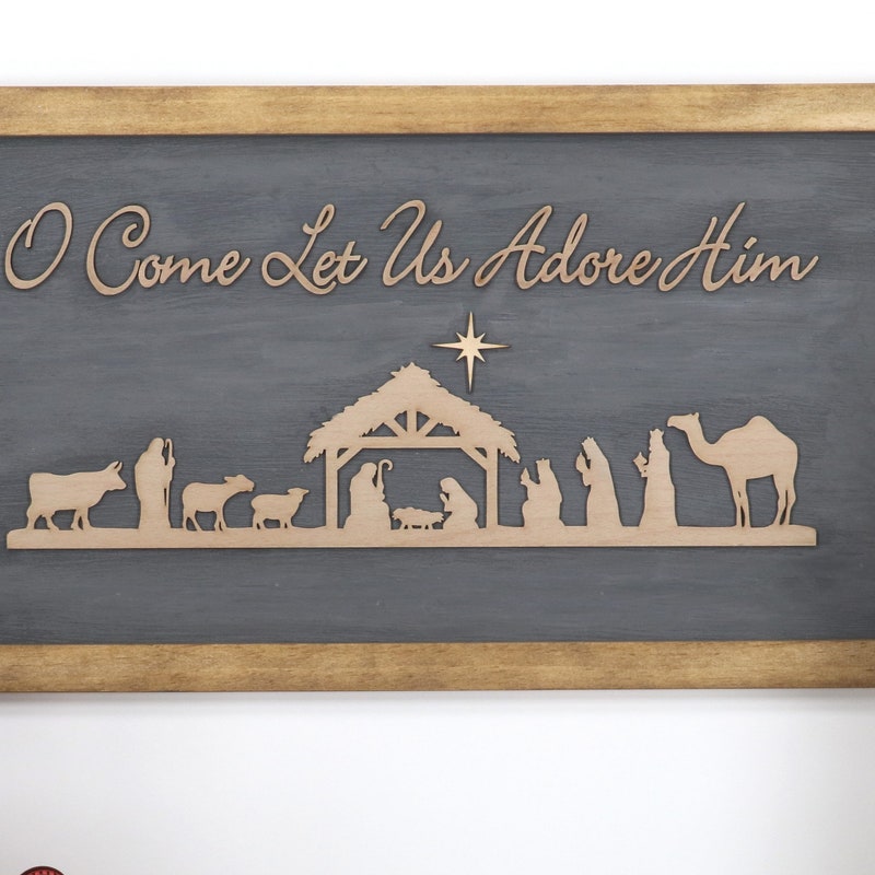 Nativity Sign - Etsy