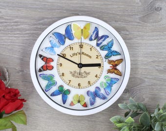Butterfly Wall Clock - Etsy