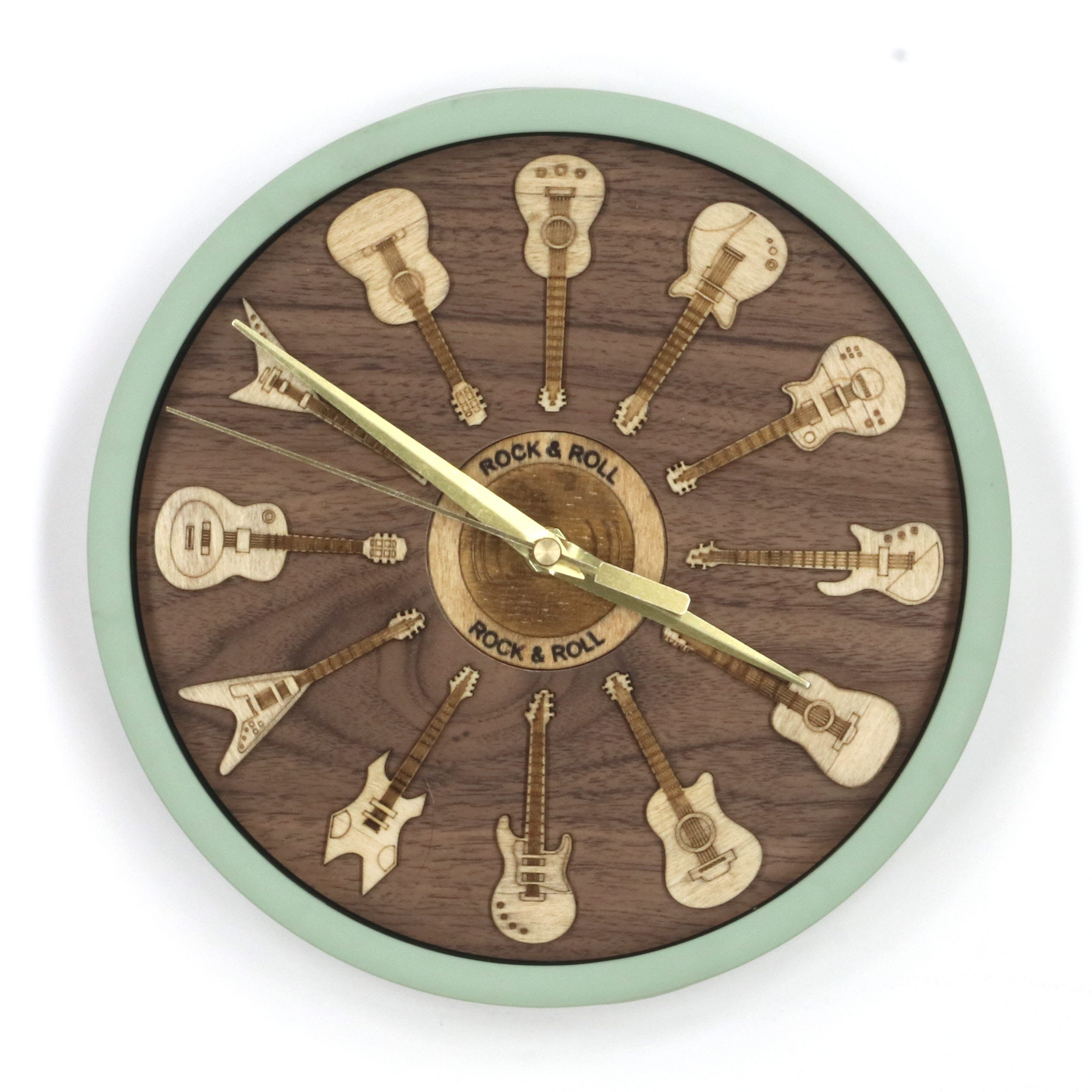 3D Guitar Wall Clock, Music Room Decor, Silent - Etsy