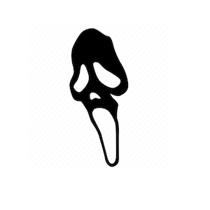 Scream Ghostface Mask Vinyl Decal - Etsy