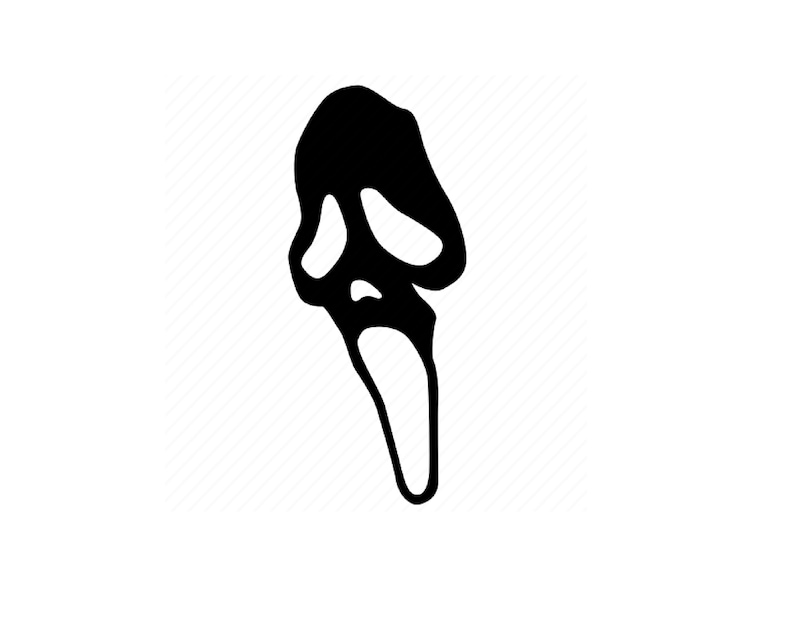 Scream Ghostface Mask Vinyl Decal - Etsy