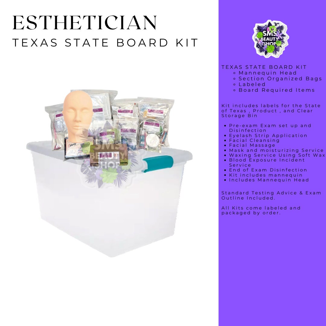 Texas State Board Esthetician Kit - Etsy