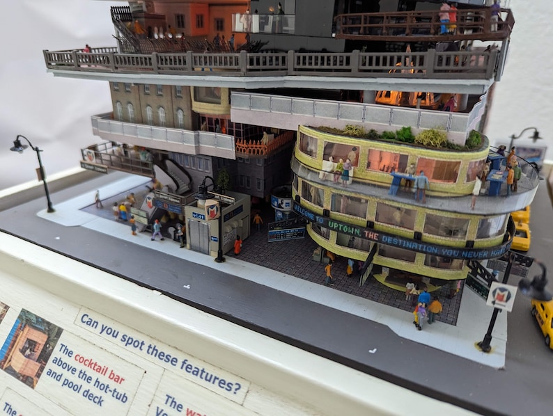 Super Detailed Concept Skyscraper Handcrafted Custom Model. N-scale (1: ...