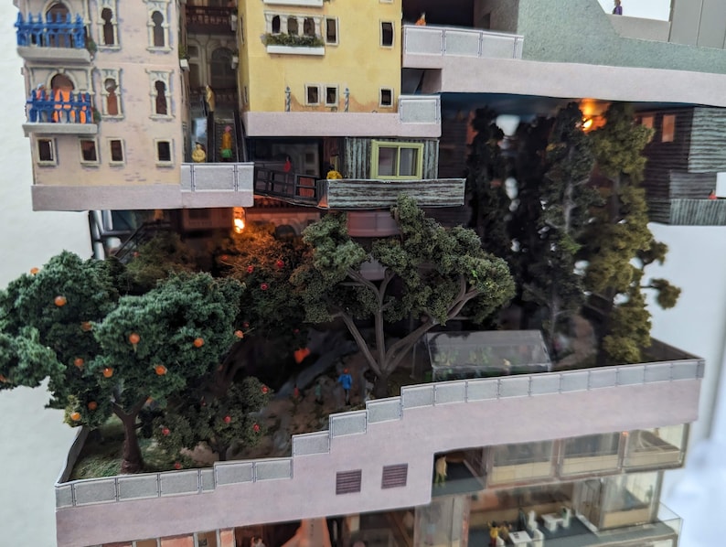 Super Detailed Concept Skyscraper Handcrafted Custom Model. N-scale (1: ...