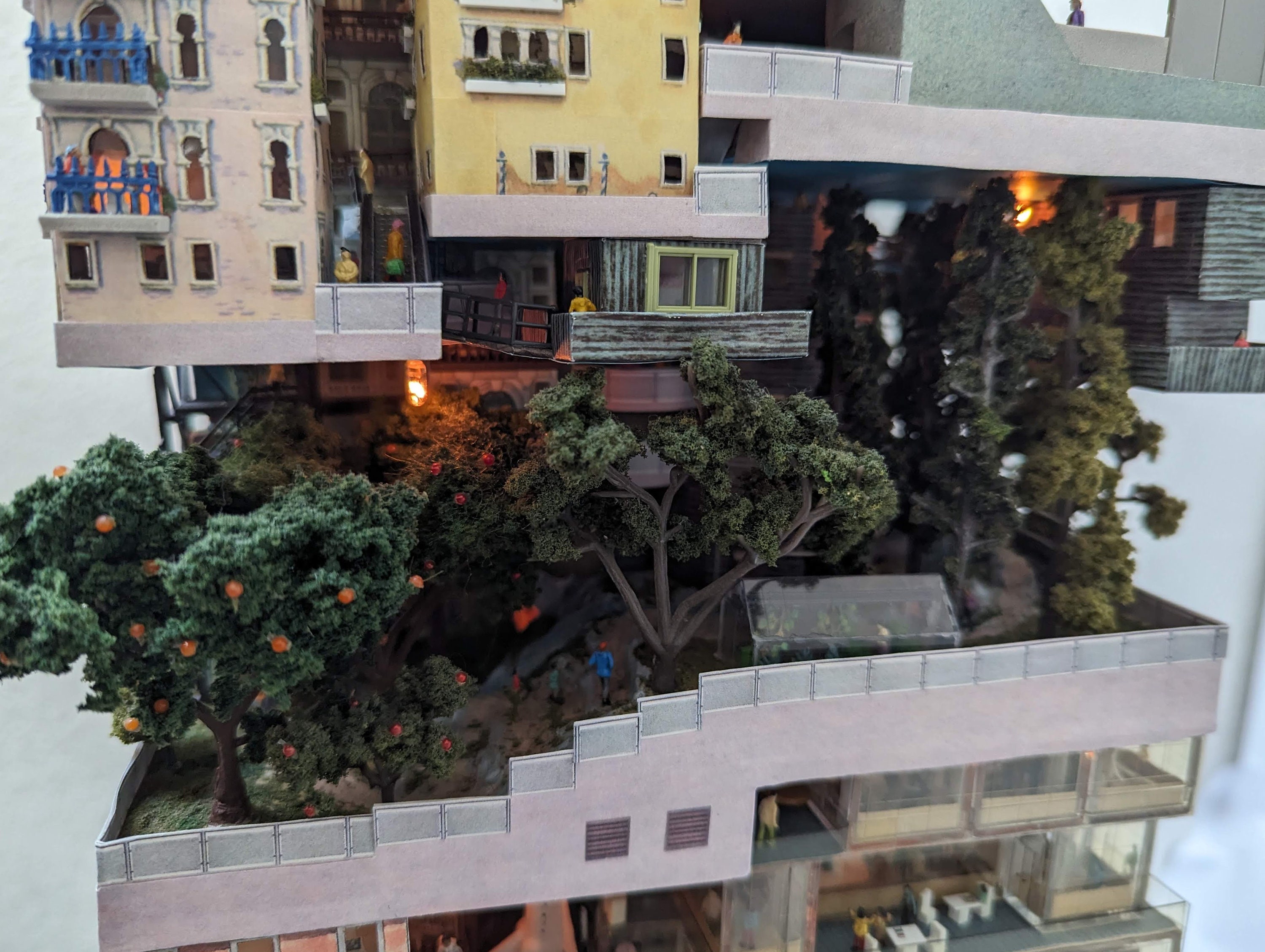 Super Detailed Concept Skyscraper Handcrafted Custom Model. N-scale (1: ...