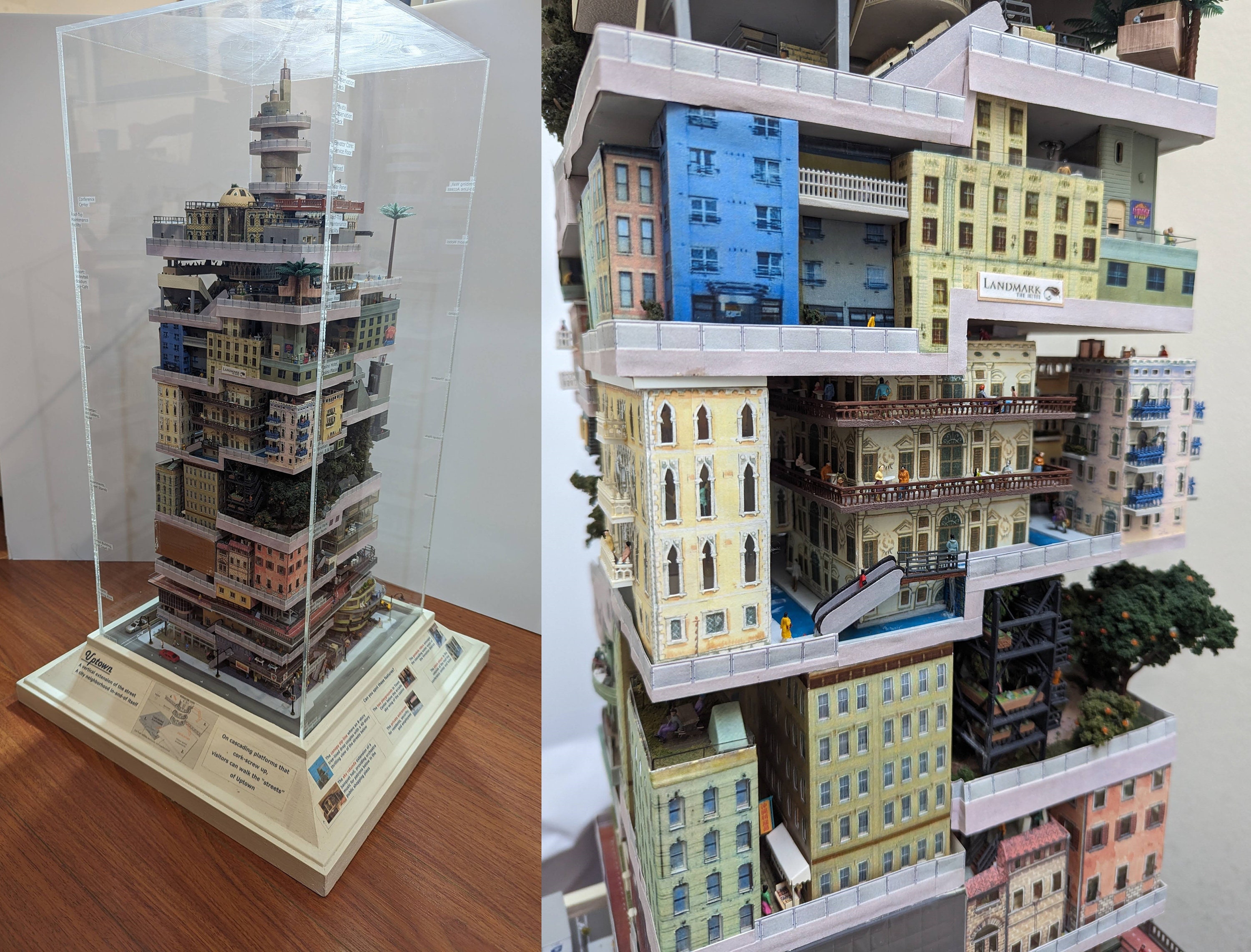 Super Detailed Concept Skyscraper Handcrafted Custom Model. N-scale (1: ...
