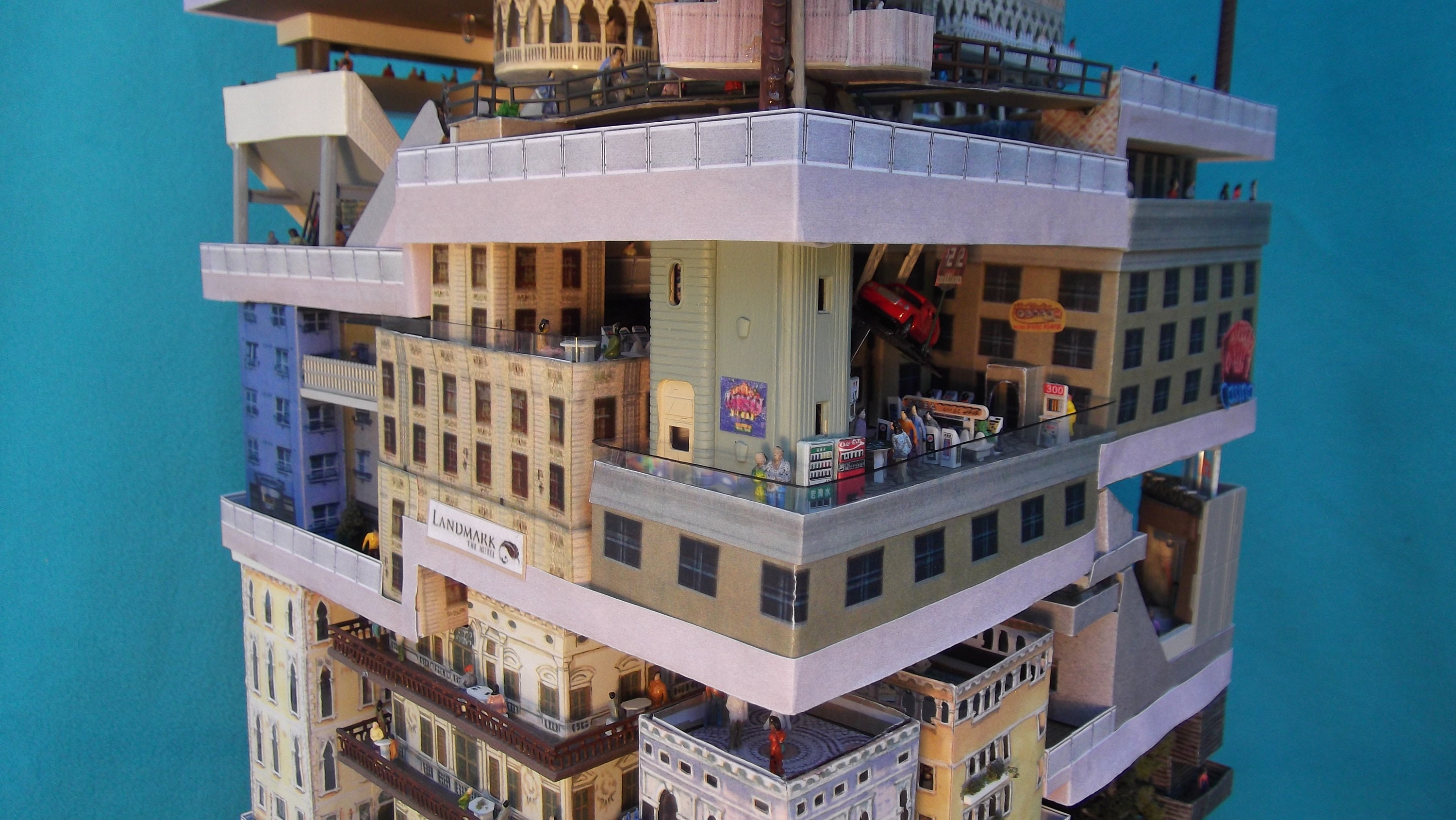 Super Detailed Concept Skyscraper Handcrafted Custom Model. N-scale (1: ...