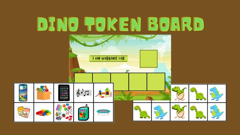 Dinosaur Token Board - Etsy