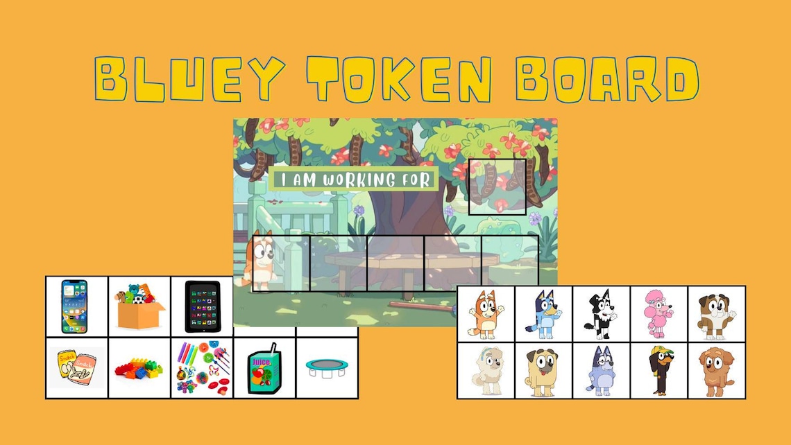 Bluey Token Board - Etsy