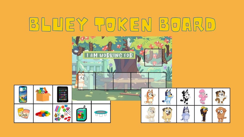 Bluey Token Board - Etsy