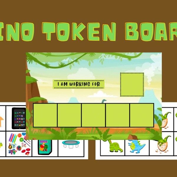 Dinosaur Token Board - Etsy