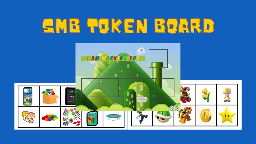 Super Mario Token Board - Etsy