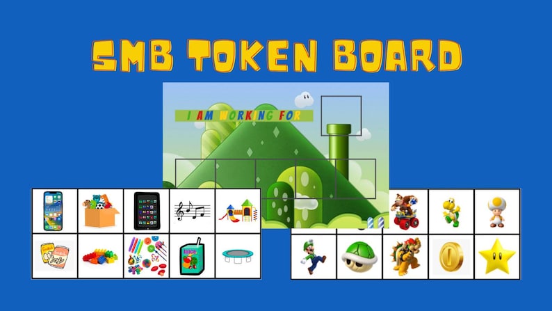 Super Mario Token Board - Etsy