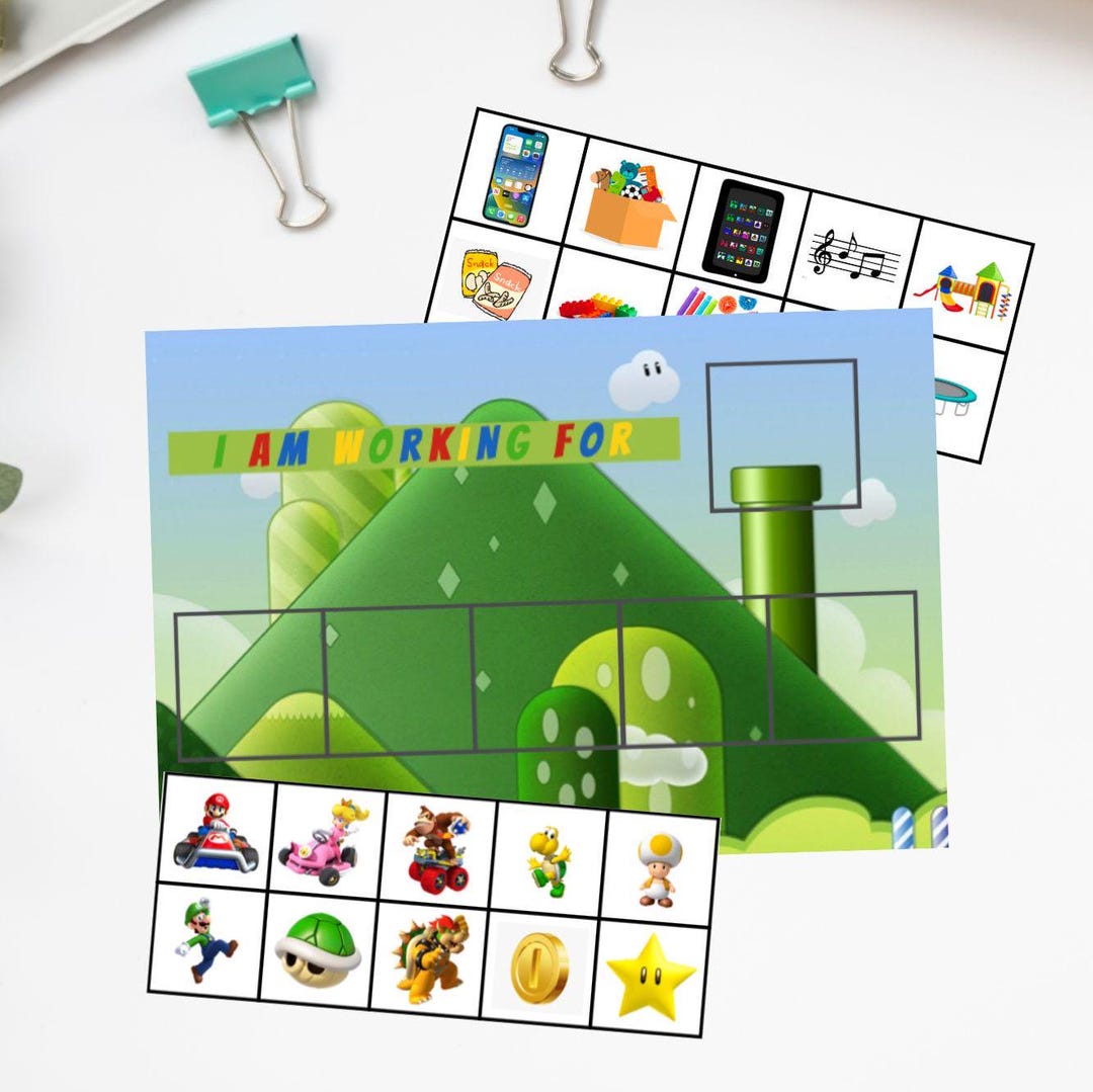 Super Mario Token Board - Etsy