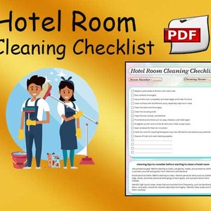 Hotel Cleaning Checklist,hotel Room Cleaning Schedule,hotel Room ...
