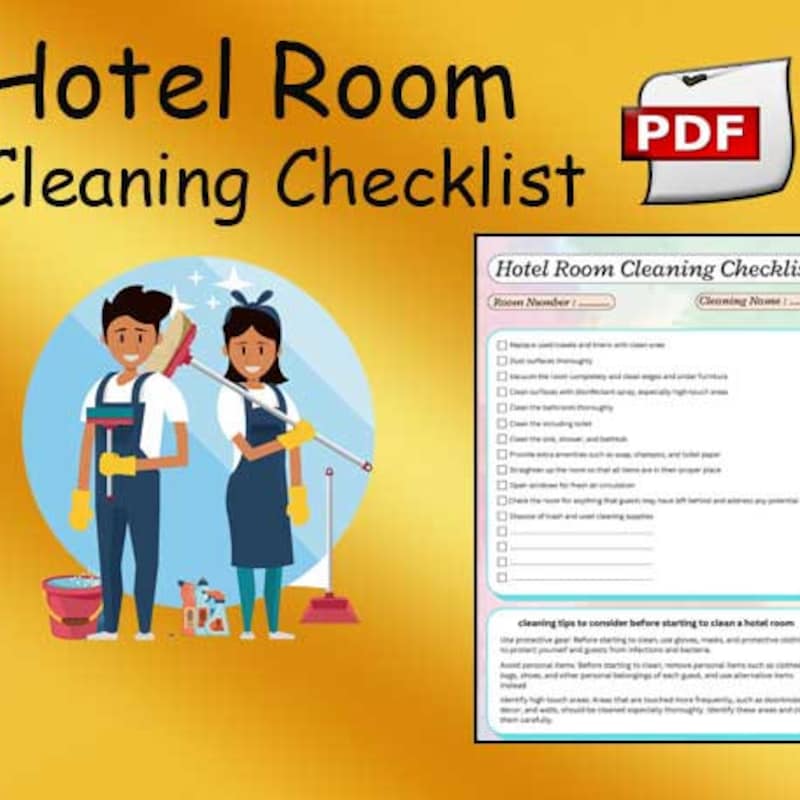 Room by Room Maintenance Checklist - Etsy