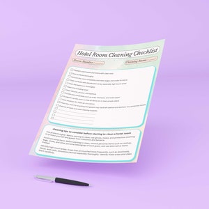 Hotel Cleaning Checklist,hotel Room Cleaning Schedule,hotel Room Cleaning Checklist Printable ...