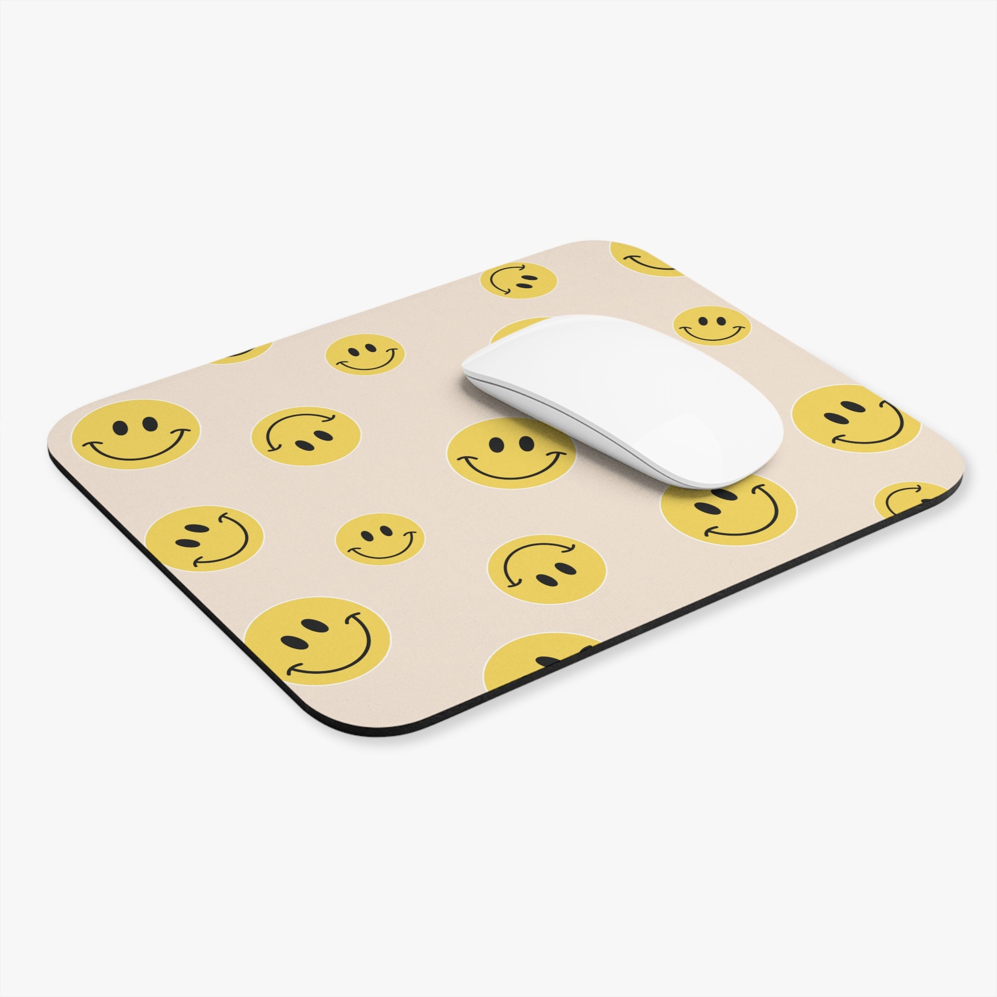Smiley Face Mouse Pad rectangle - Etsy