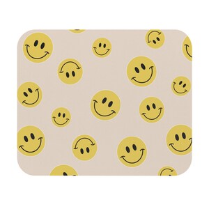 Smiley Face Mouse Pad rectangle - Etsy