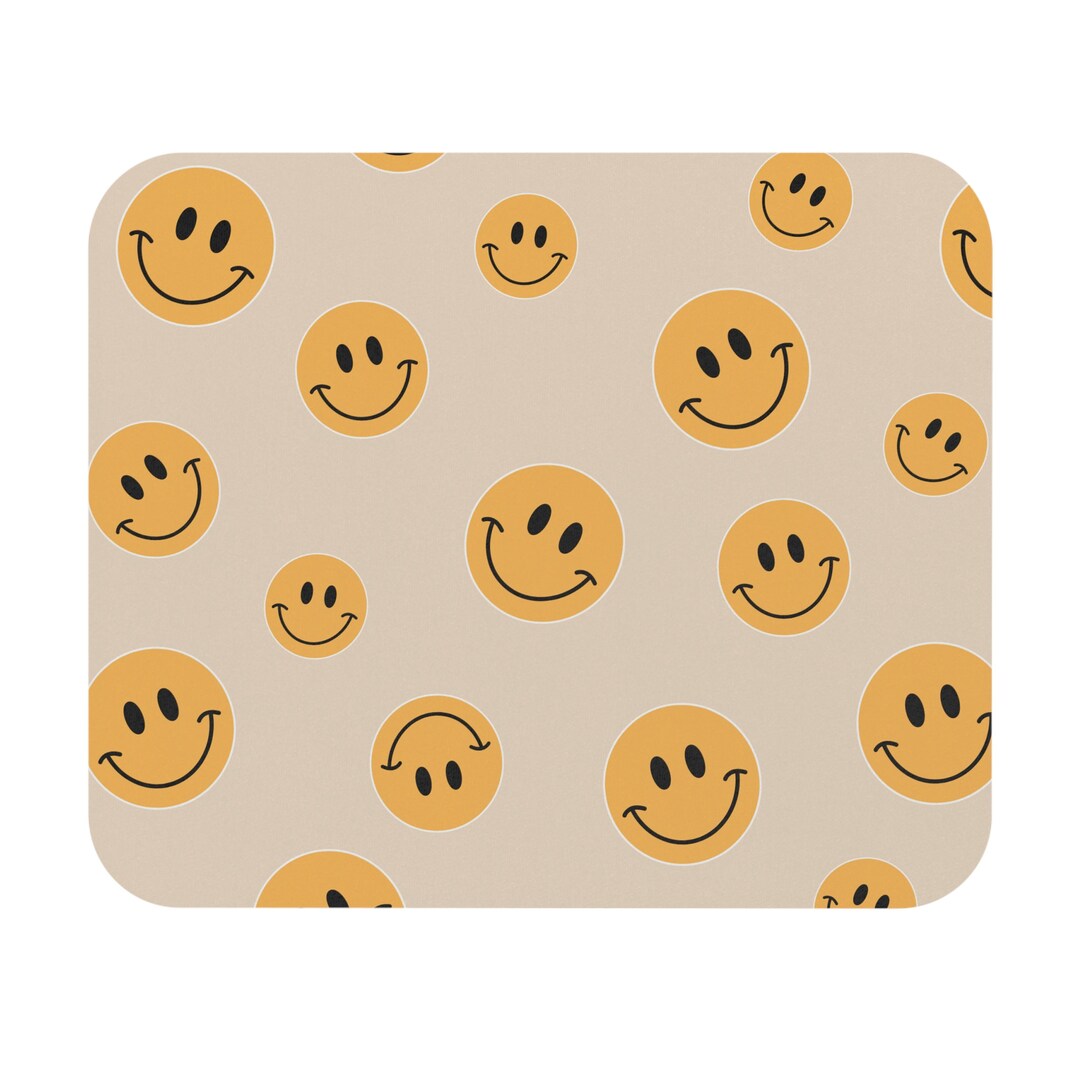 Smiley Face Mouse Pad rectangle - Etsy