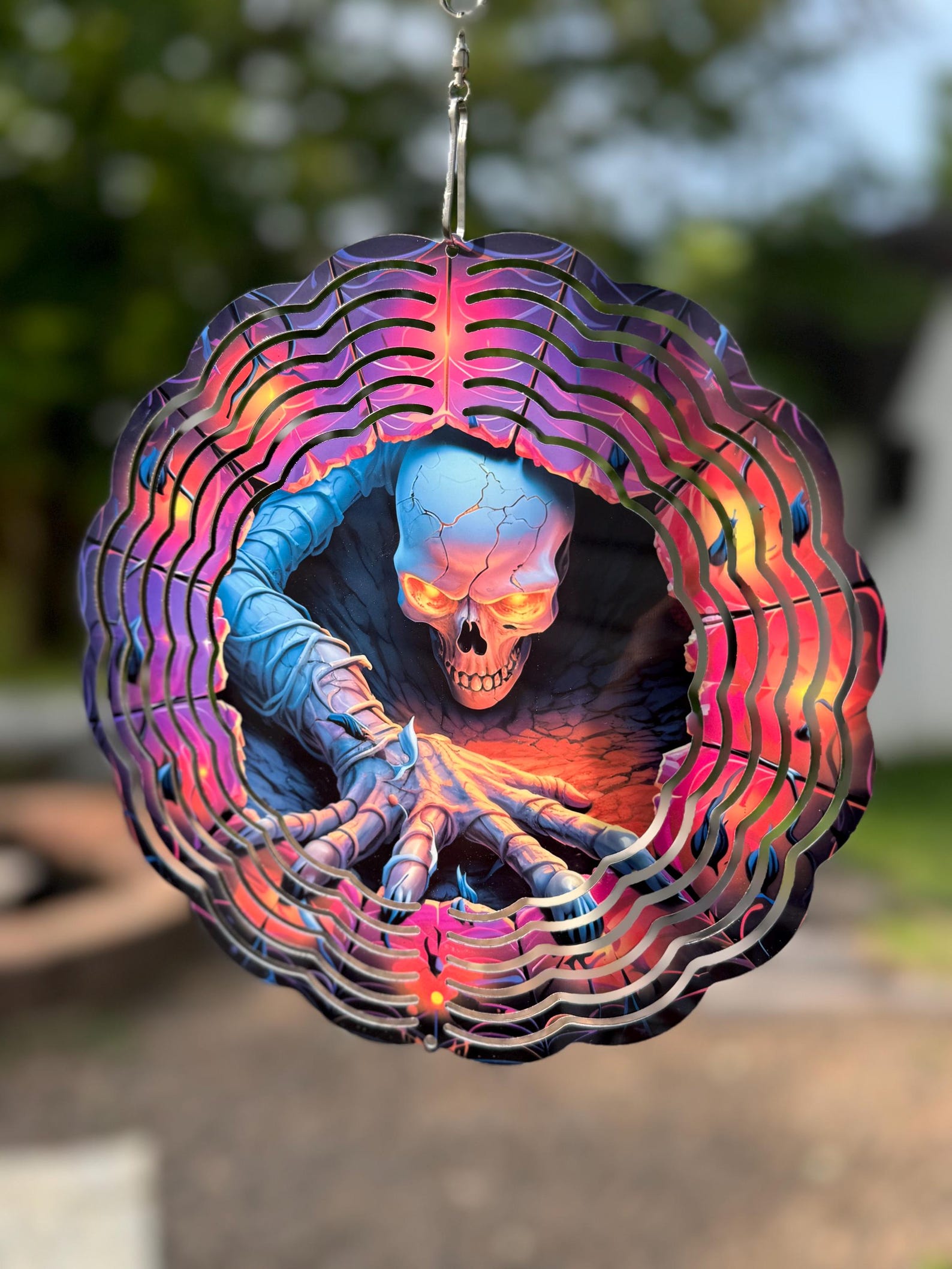 Creepy Skeleton Wind Spinner - Etsy