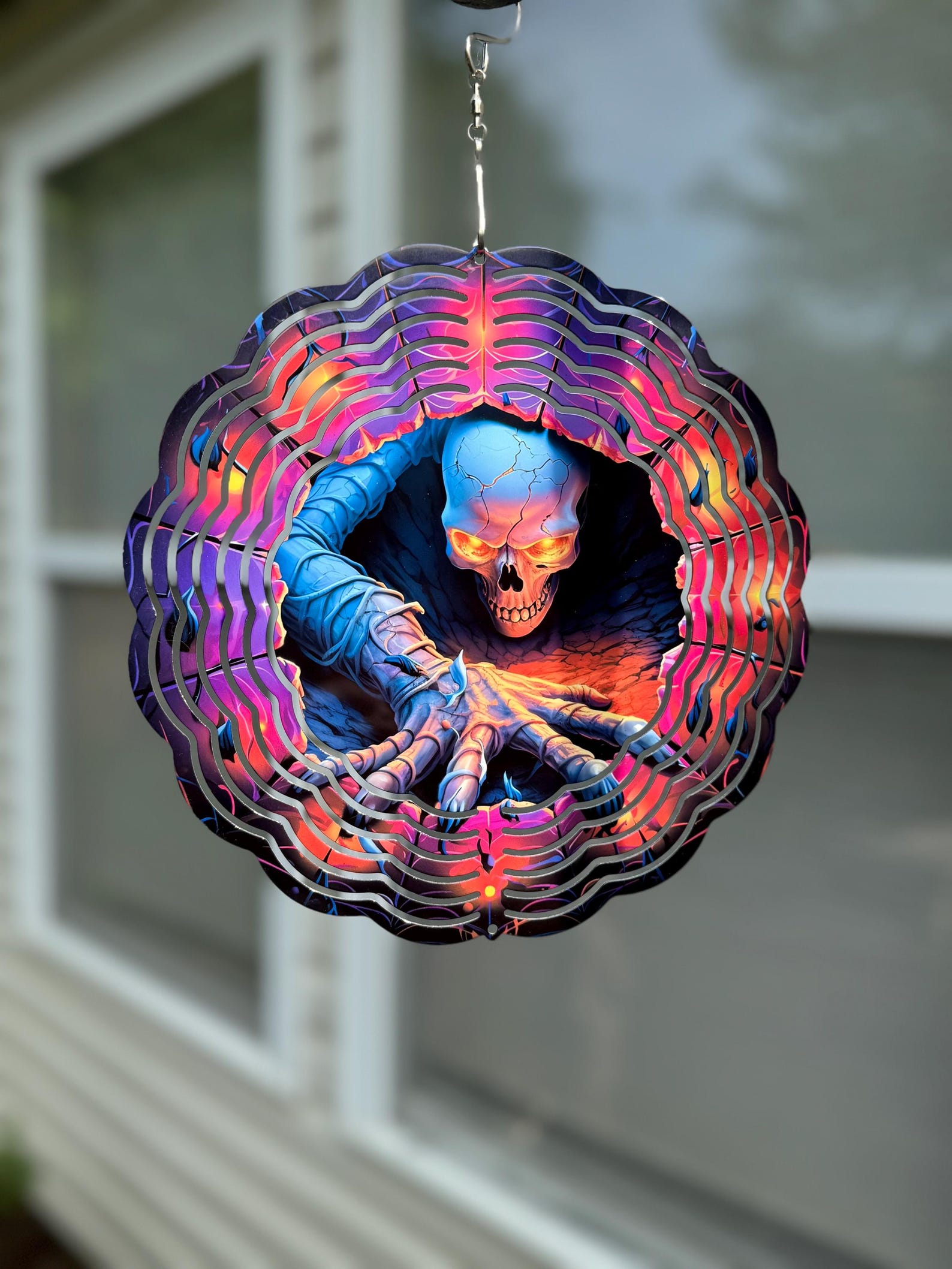 Creepy Skeleton Wind Spinner - Etsy