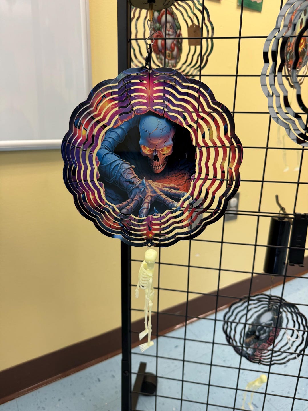 Skeleton Wind Spinner With Skeleton - Etsy