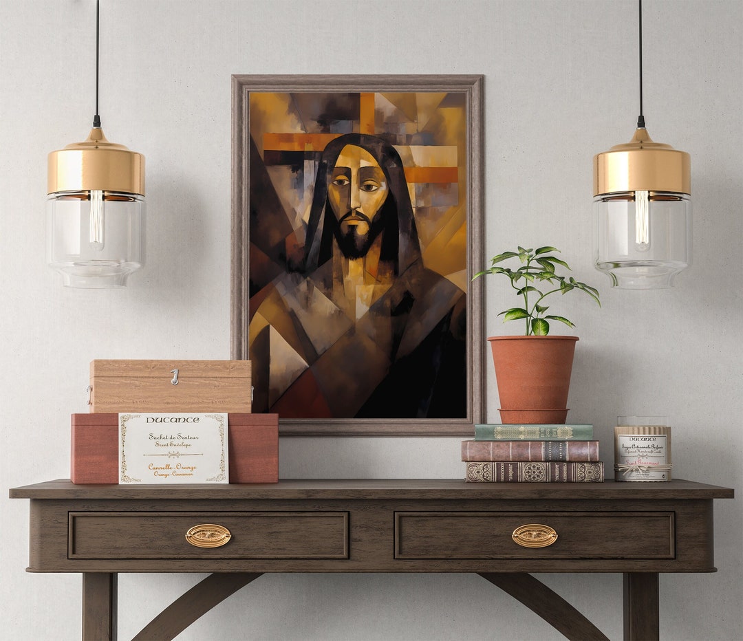 Picasso Portrait of Jesus Christ Made in the Cubist Style of - Etsy