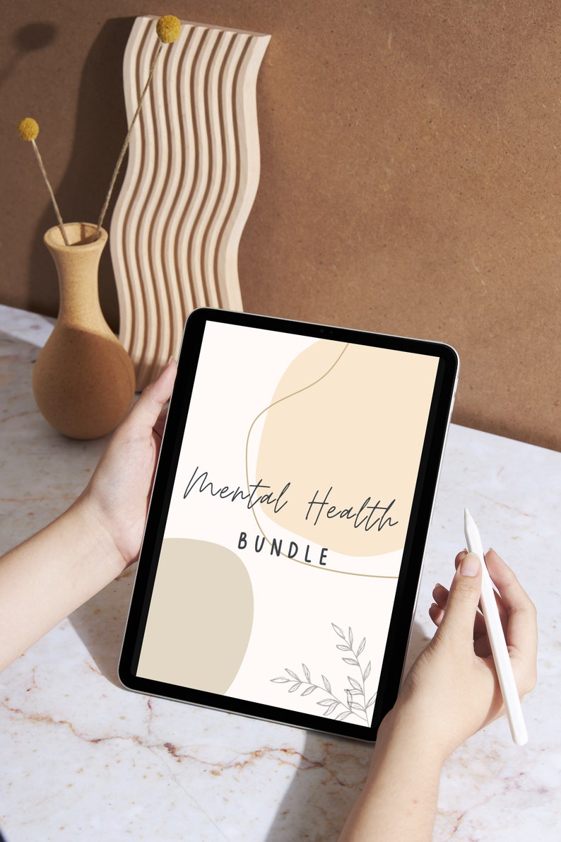 A Bundle of Mental Health Printable Posters and Worksheets, Therapy ...