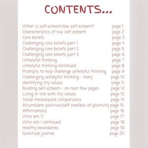 Self Esteem Workbook, Self Esteem Worksheets for Teens, Teen Self ...