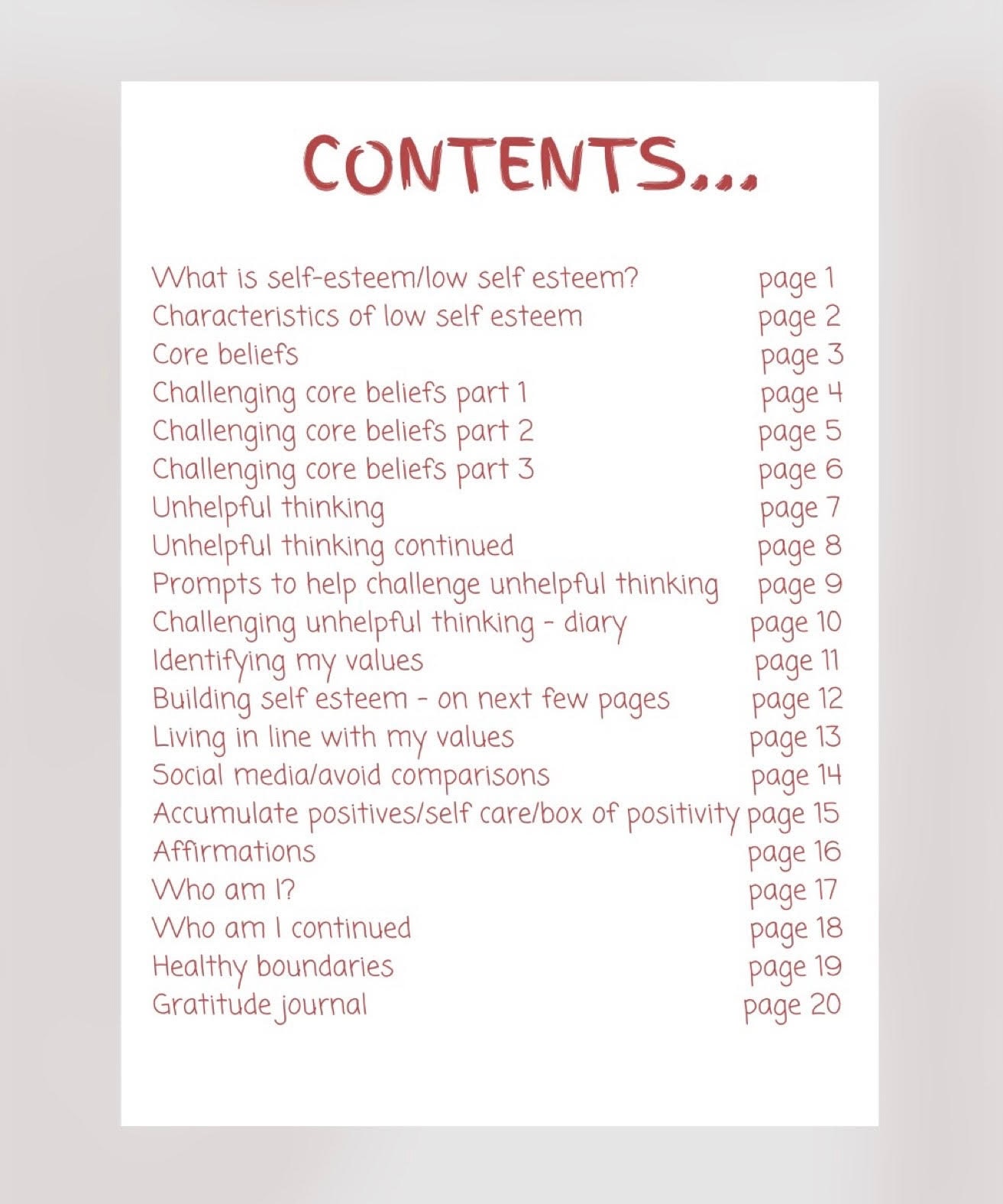 Self Esteem Workbook Self Esteem Worksheets For Teens Teen Self