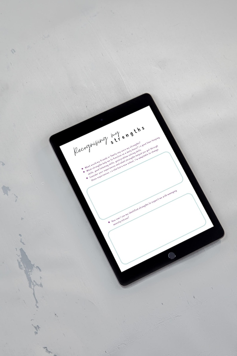 A Bundle of Mental Health Printable Posters and Worksheets, Therapy ...