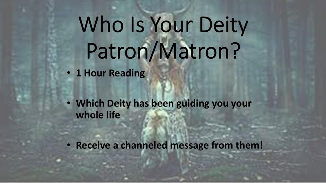 1 Hour Patron/matron Deity Identification and Message! - Etsy