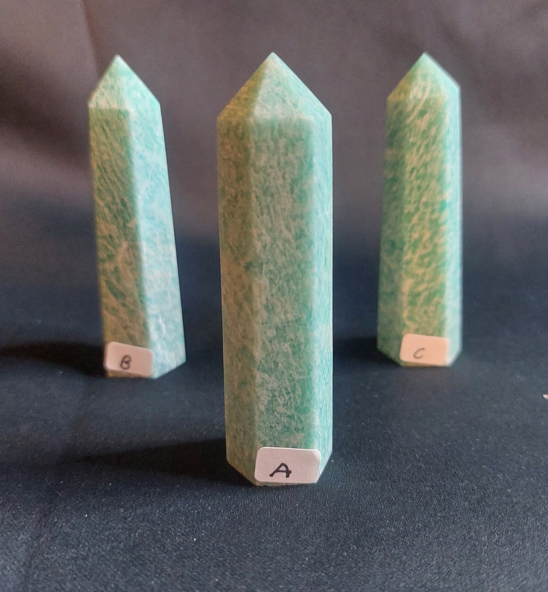 Amazonite Crystal Tower, Amazonite, Natural Amazonite Crystal Tower - Etsy