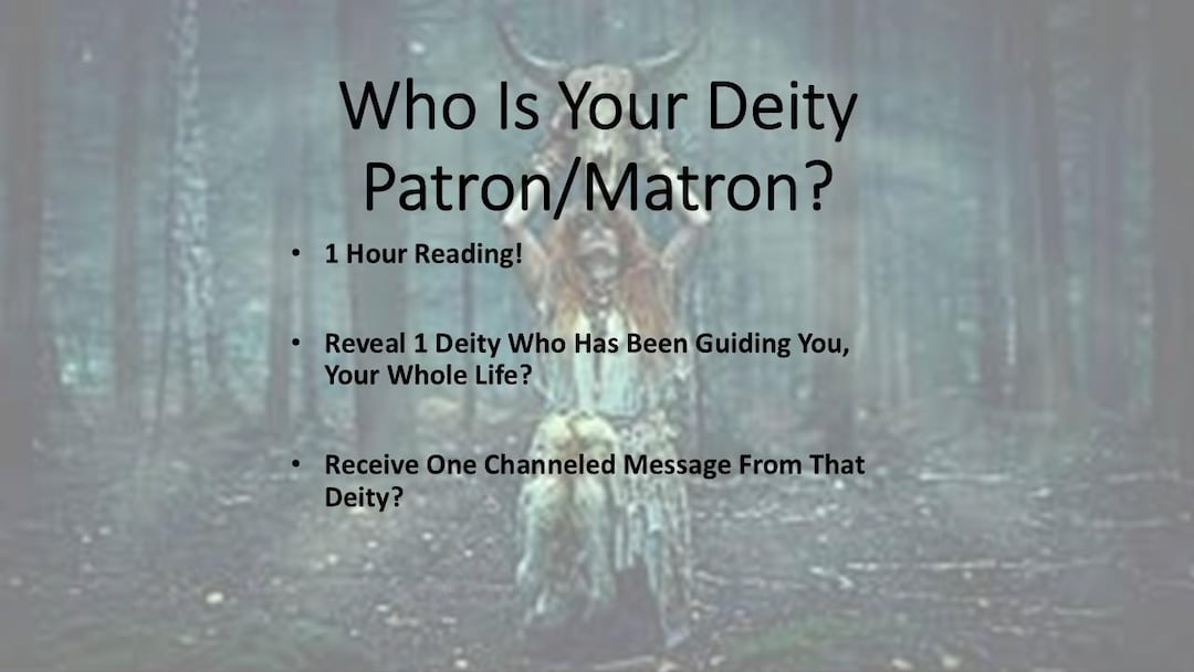 Patron/matron Deity Identification and Message! | 1 Hour! | No Tools ...