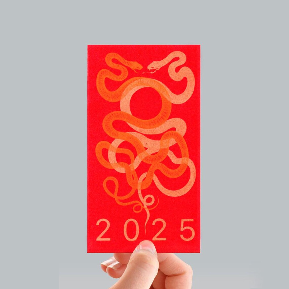Year of the Snake Red Envelopes Risograph Printed - Etsy