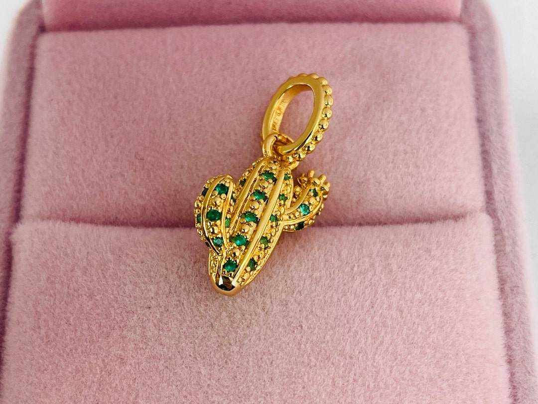 New Authentic Pandora Sparkling Desert Cactus Pendant, S925 Ale Charm ...