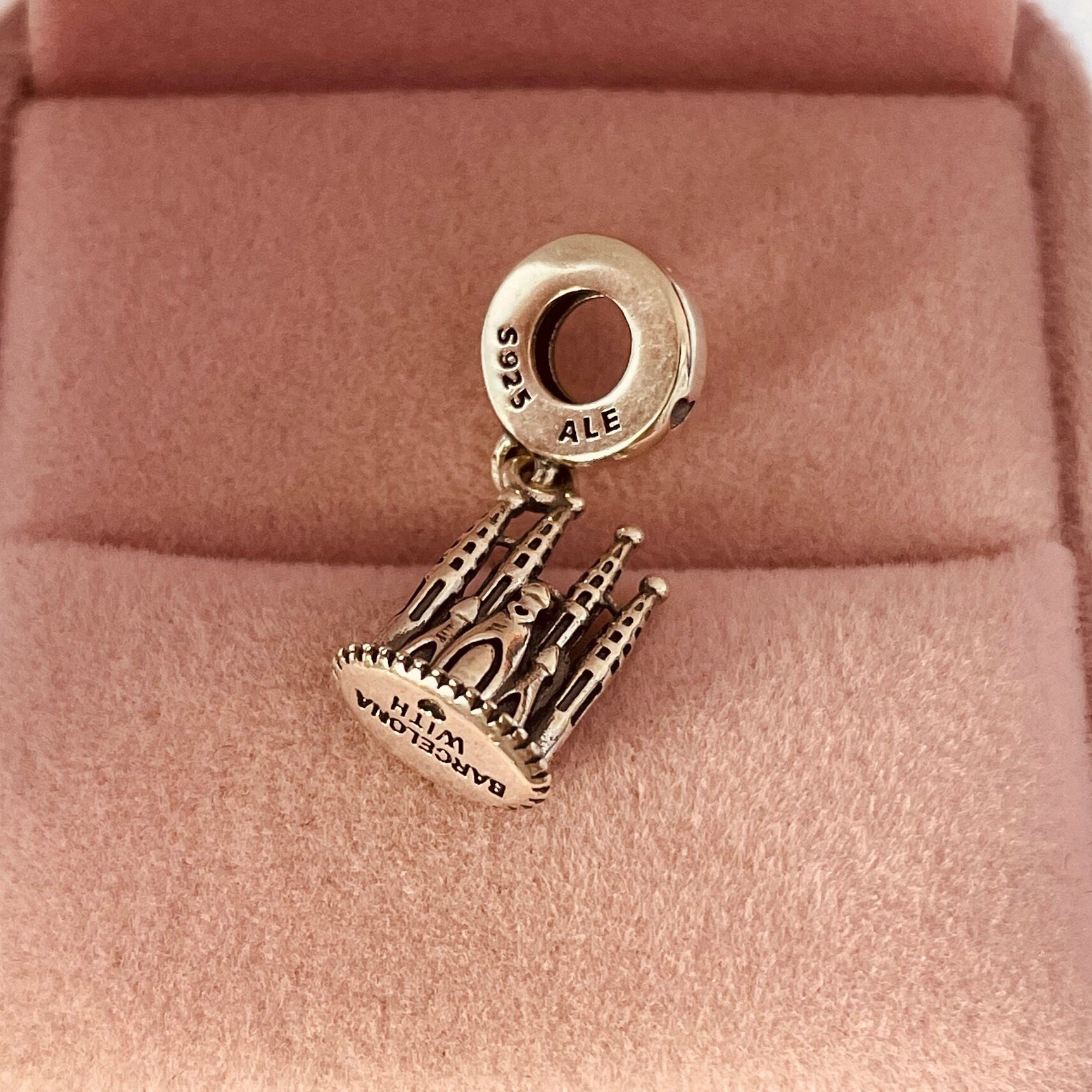 New Authentic Pandora Charm Barcelona With Love S925 Ale Charm Pendant ...