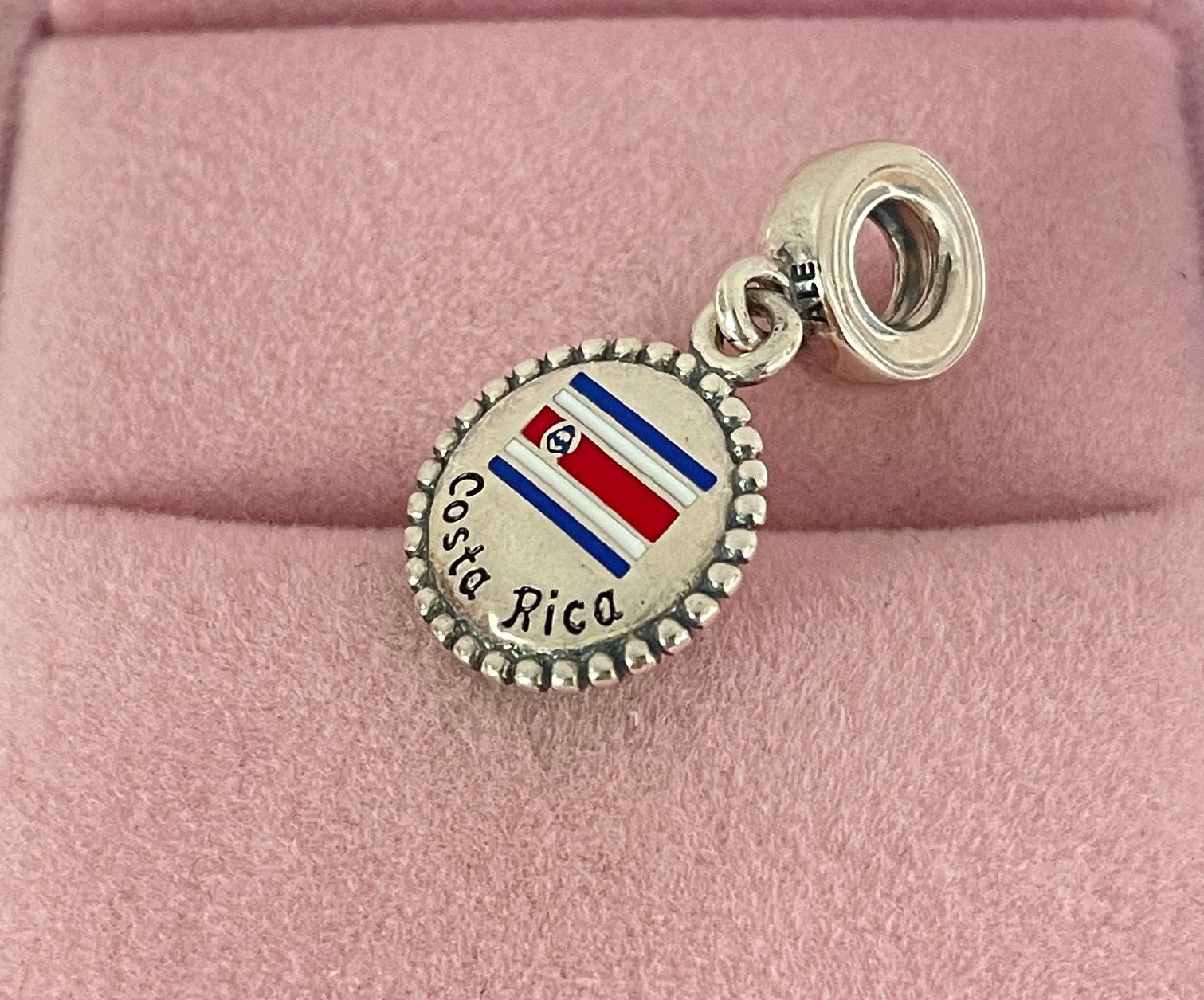 PANDORA Special Costa Rica Flag Exclusive Pendant S925 Sterling Silver ...