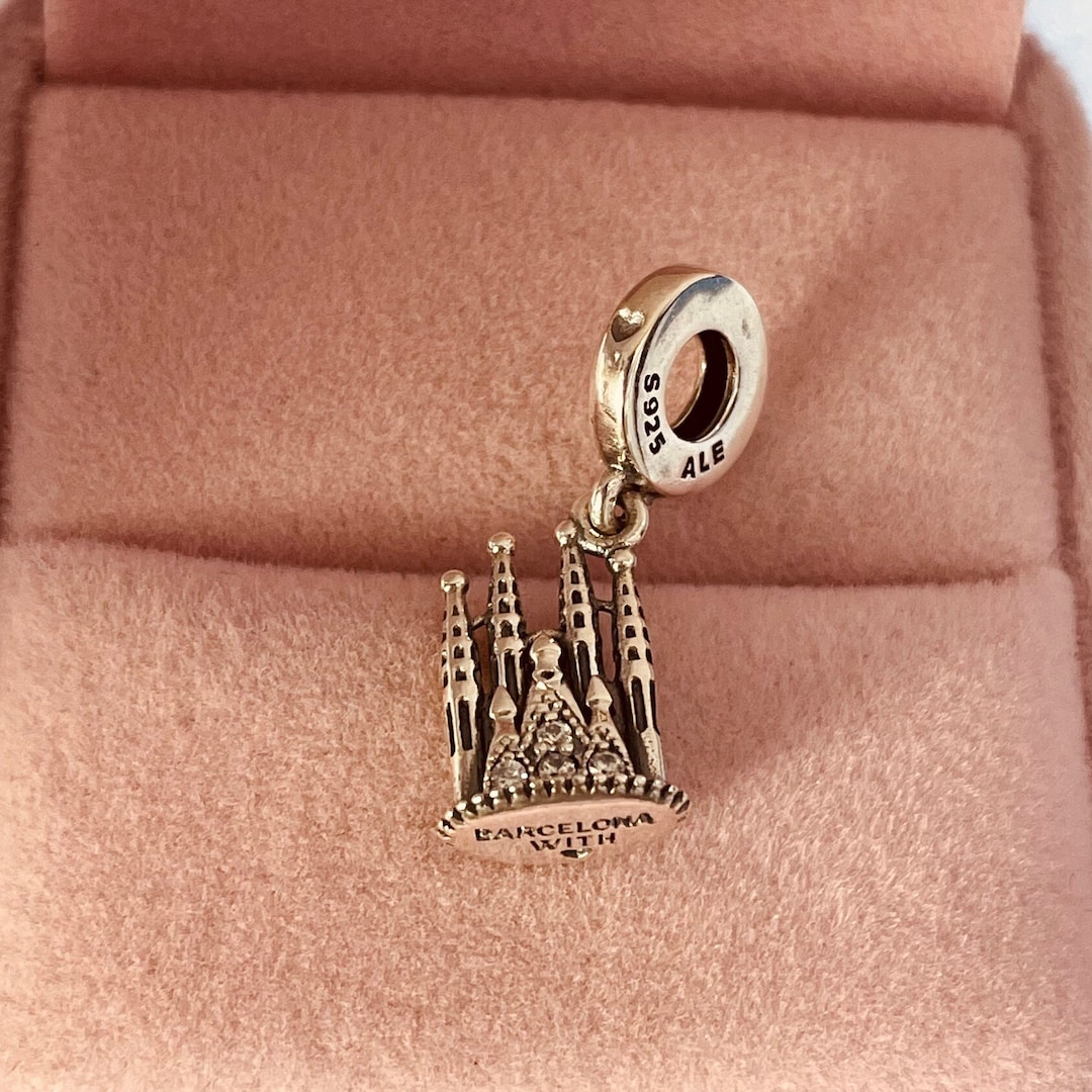 New Authentic Pandora Charm Barcelona With Love S925 Ale Charm Pendant ...