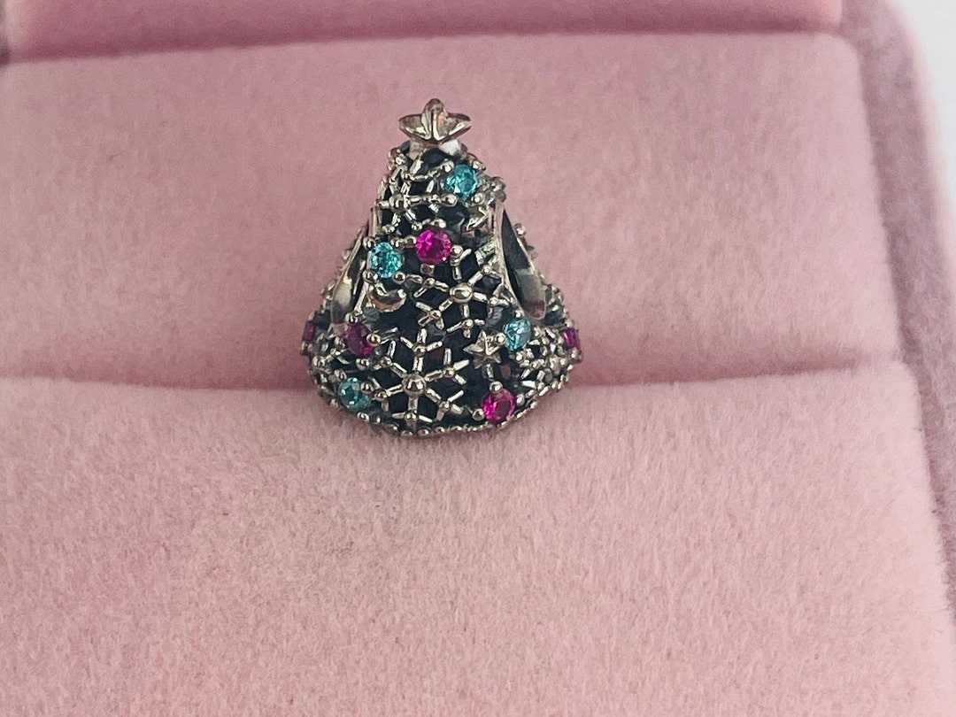 New Authentic Pandora Glitter Christmas Tree Charm New S925 Ale Charm ...