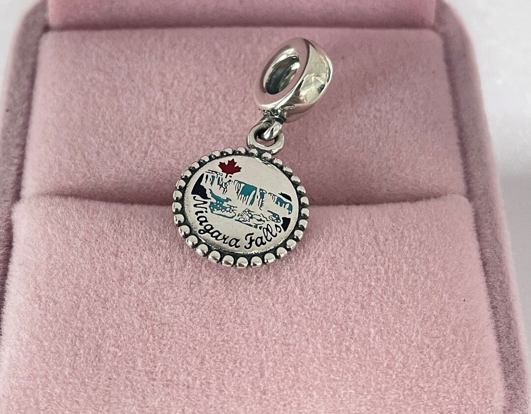 Pandora Canada Niagara Falls Dangle Charm Pendant With Mixed Enamel ...