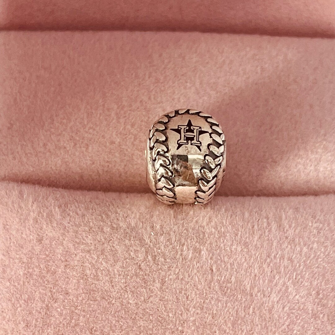 New Authentic Pandora Houston Astros MLB Baseball Charm Pendant New ...
