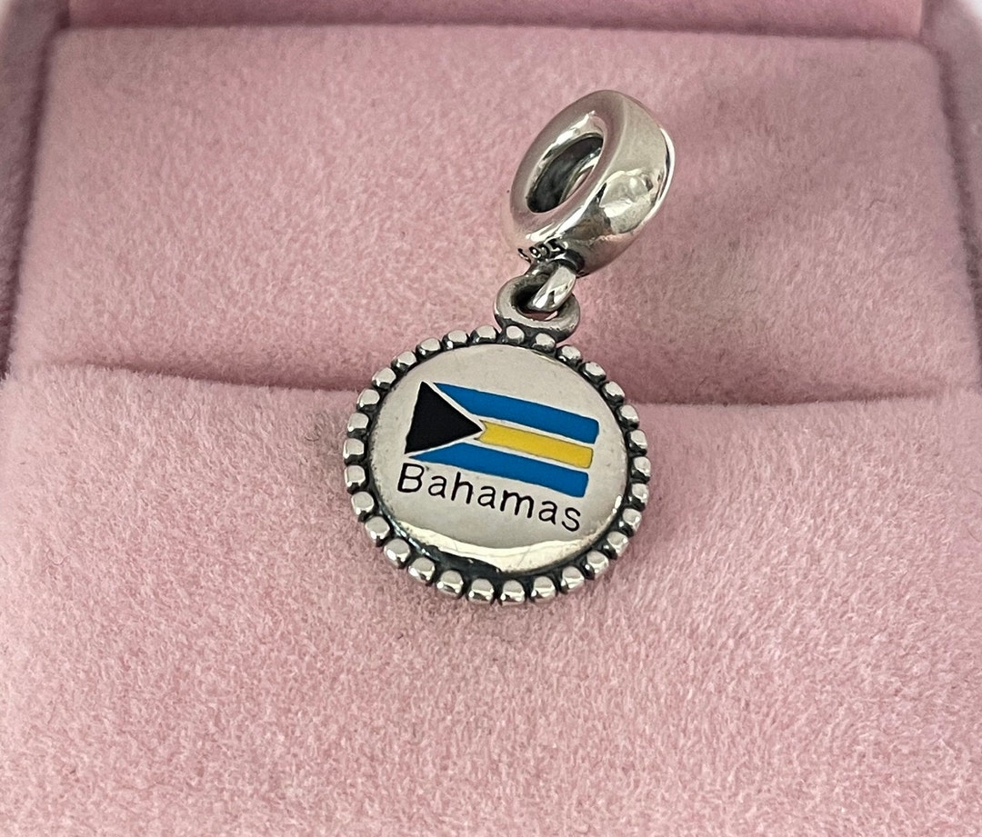 Pandora Bahamas Flag Exclusive Charm S925 Sterling Silver - Etsy