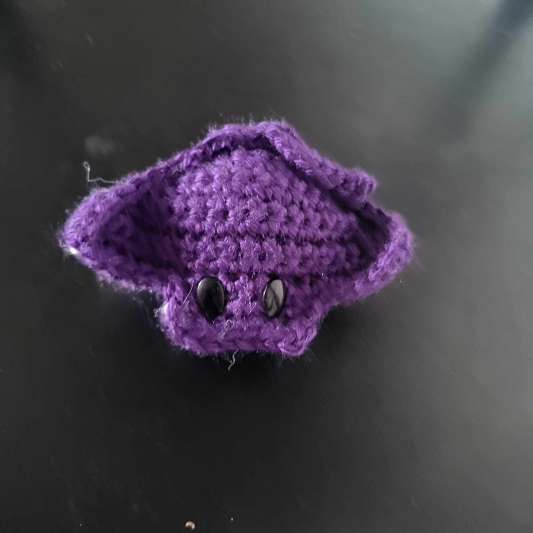 Michelle the Manta Ray Pup Purple and White Crochet Toy - Etsy